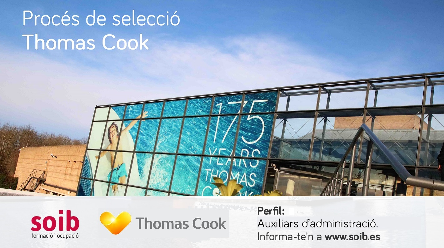 PROCESO DE SELECCIÓN PARA THOMAS COOK | Servei d'Ocupacio